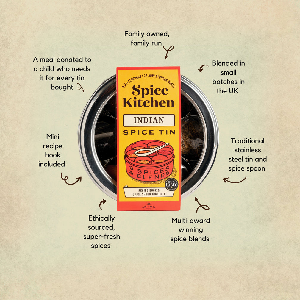 Nadiya's Simple Spices by Nadiya Hussain & Indian Spice Tin | Spice Kitchen