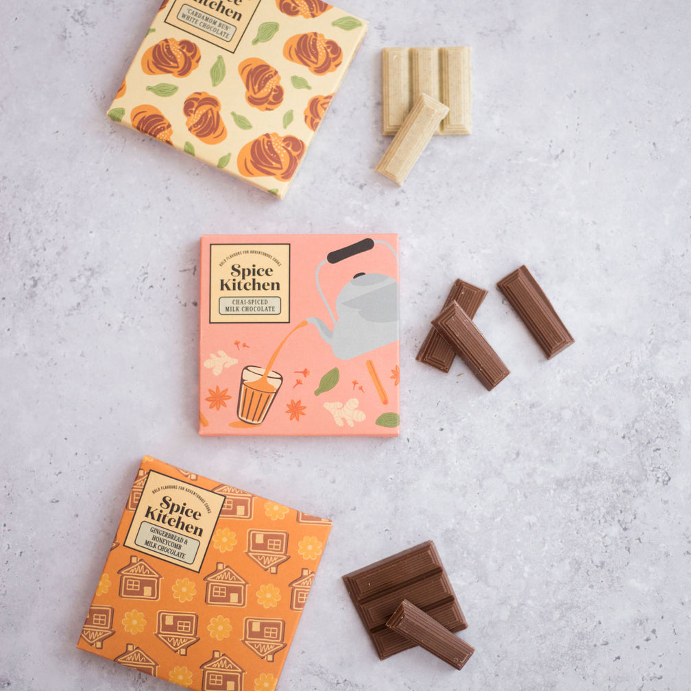 Trio of Spiced Chocolate Bars by Spice Kitchen | Spice Kitchen