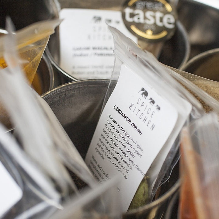 Monisha Bharadwaj 'The Indian Cookery Course ' Signed Copy & Spice Tin ...